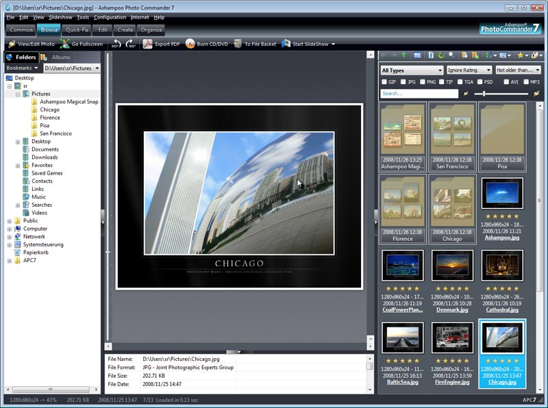 Ashampoo Photo Commander, editor profesional de fotos - Desontis