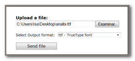 Convertir fuentes a diferentes formatos con FontConverter - Desontis