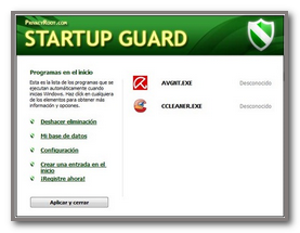 Gestionar los programas de inicio con Startup Guard - Desontis