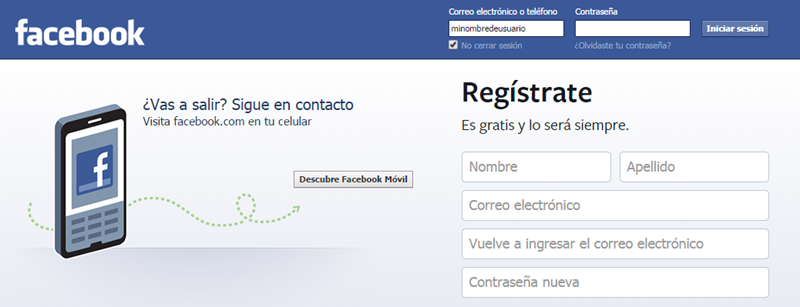 Como iniciar sesión en Facebook sin Correo Electrónico – Desontis